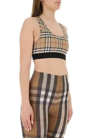 Burberry Printed Stretch Nylon Top
