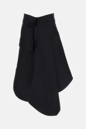 Bottega Veneta Cotton Midi Asymmetric Skirt - Multicolor