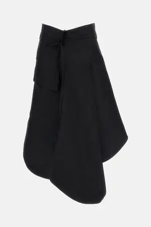 Bottega Veneta Cotton Midi Asymmetric Skirt - Multicolor