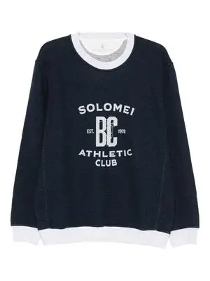 Brunello Cucinelli Logo Cotton Sweatshirt - Multicolor
