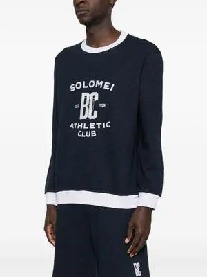 Brunello Cucinelli Logo Cotton Sweatshirt - Multicolor