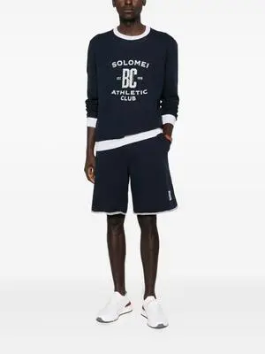 Brunello Cucinelli Logo Cotton Sweatshirt - Multicolor