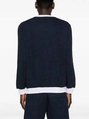 Brunello Cucinelli Logo Cotton Sweatshirt - Multicolor