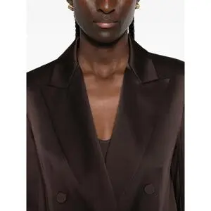 Max Mara Satin Finish Double-breasted Blazer