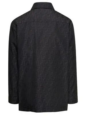 Fendi Overshirt Zucca Jacquard - Gray