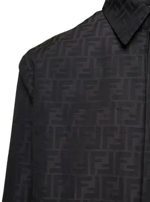 Fendi Overshirt Zucca Jacquard - Gray