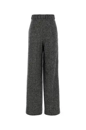 Dolce & Gabbana Embroidered Stretch Wool Blend Pant