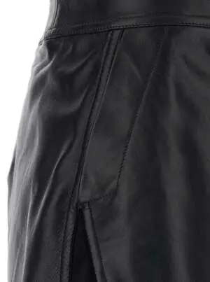 Rick Owens Leather Miniskirt - Multicolor