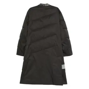 Yohji Yamamoto Quilted Graphic Print Padded Overcoat