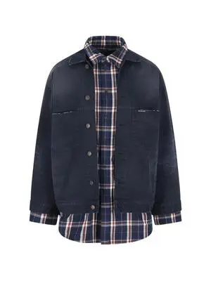 Balenciaga Cotton Shirt Jacket - Multicolor