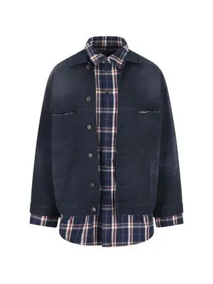 Balenciaga Cotton Shirt Jacket - Multicolor