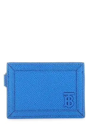 Burberry Turquoise Leather Card Holder - Blue