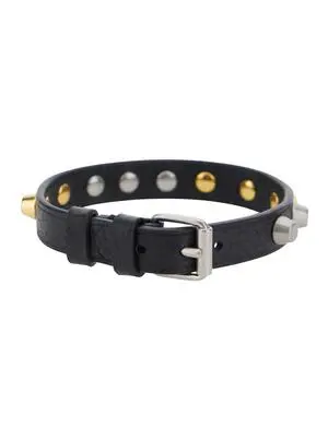 Valentino Garavani Leather Rockstud Bracelet - Multicolor