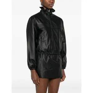 Alexander Wang Leather High Neck Jacket