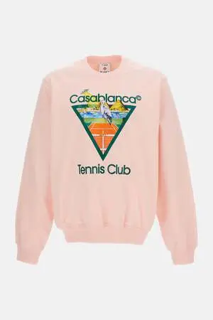 Casablanca Tennis Club Icon Printed Classic Sweatshirt - Multicolor