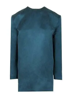Saint Laurent Silk Satin Dress - Blue
