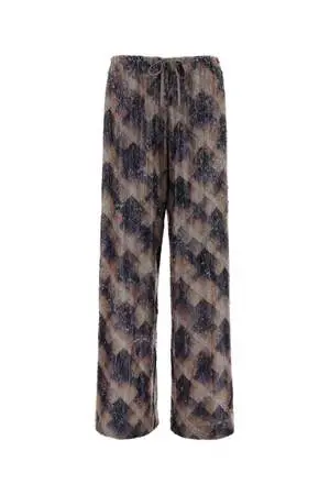 Dries Van Noten Embellished Viscose Puvis Wide-leg Pant - Multicolor