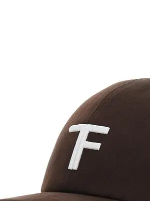TOM FORD Baseball Cap With Logo On The Front In Cotton For - Brown