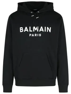 Balmain Cotton Sweatshirt - Black