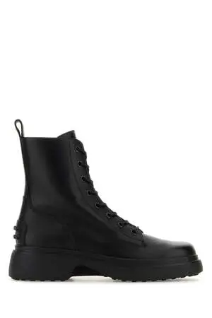 TOD'S Leather Ankle Boots - Black