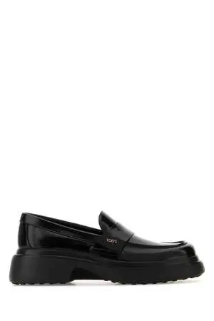 TOD'S Leather Loafers - Black