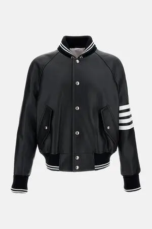 Thom Browne Oversized Leather Bomber Jacket