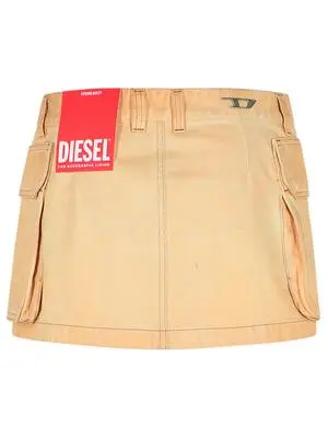 DIESEL® Beige Cotton Miniskirt