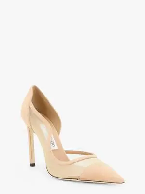 JIMMY CHOO Brigitte Voile And Suede Décollet - Multicolor
