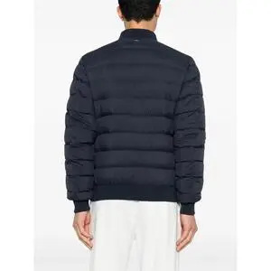 Herno Padded Goose Down Bomber Jacket - Blue
