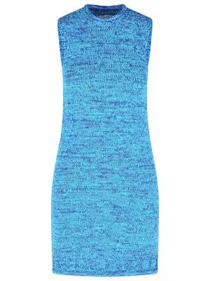 JW Anderson Space Dye' Cotton Blend Dress - Blue
