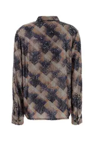Dries Van Noten Embellished Viscose Shirt - Multicolor