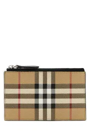 Burberry Printed Canvas Wallet - Multicolor