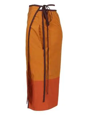 Saint Laurent Nylon Pencil Skirt