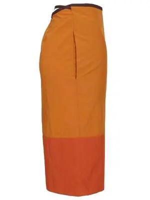 Saint Laurent Nylon Pencil Skirt