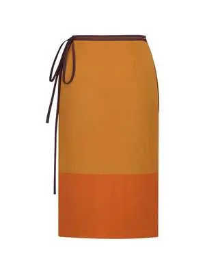 Saint Laurent Nylon Pencil Skirt