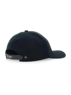 TOM FORD Baseball Cap With Logo On The Front In Cotton For - Black