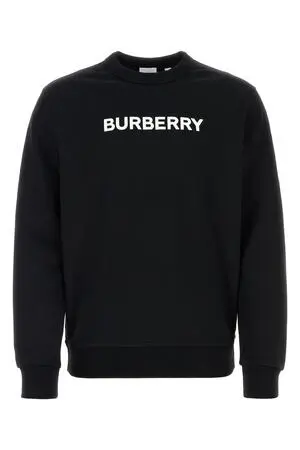 Burberry Stretch Cotton Oversize Sweater - Black
