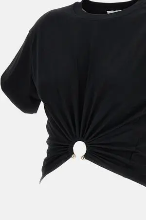 Rabanne Pierced Cropped T-shirt - Multicolor
