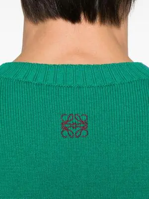 Loewe Wool Crewneck Sweater - Multicolor