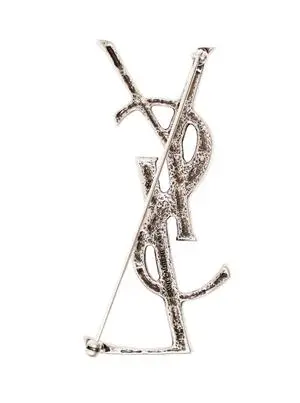 Saint Laurent Monogram Brooch - Multicolor