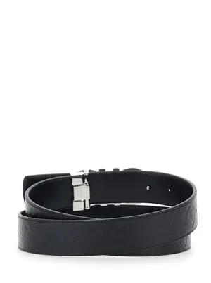 FERRAGAMO Reversible Gancini Belt - Black