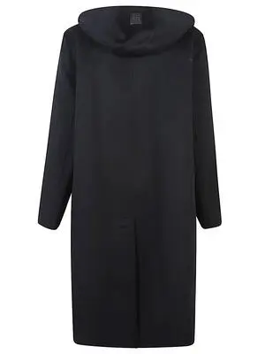 Loewe Wool And Cashmere Blend Hooded Coat - Multicolor