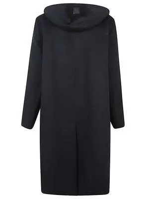 Loewe Wool And Cashmere Blend Hooded Coat - Multicolor