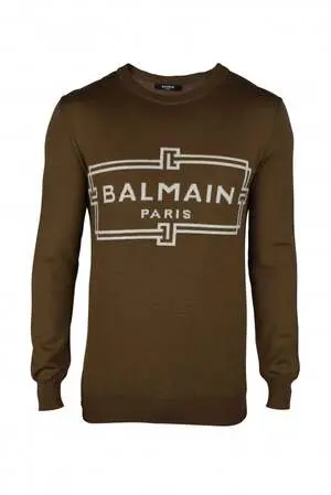 Balmain Wool Sweater - Yellow