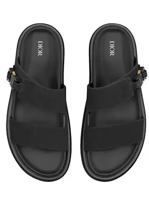 Dior Leather Aqua Sandals - Black