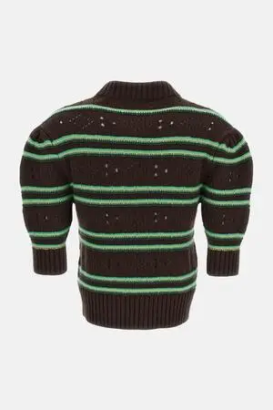 Marni Cashmere Short-sleeve Striped Sweater - Multicolor