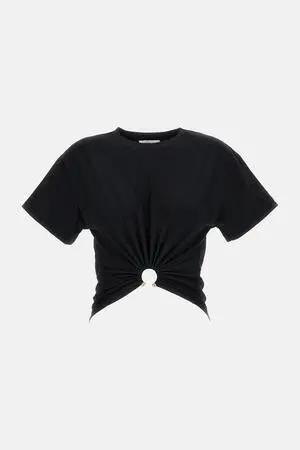 Rabanne Cropped Cotton Top - Multicolor