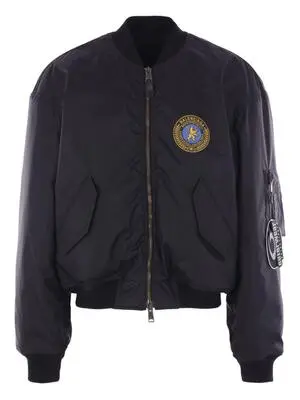 Balenciaga Nylon Bomber Jacket - Multicolor