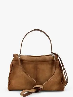 Balenciaga Rodeo Medium Suede Shoulder Bag - Brown