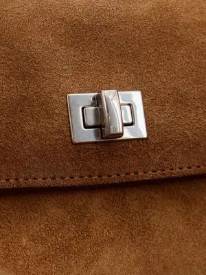 Balenciaga Rodeo Medium Suede Shoulder Bag - Brown